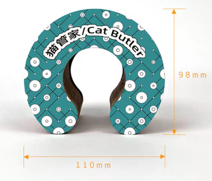 SCRATCHER -Cat Butler Magic Convertible Scratcher Cardboard with Toy ...